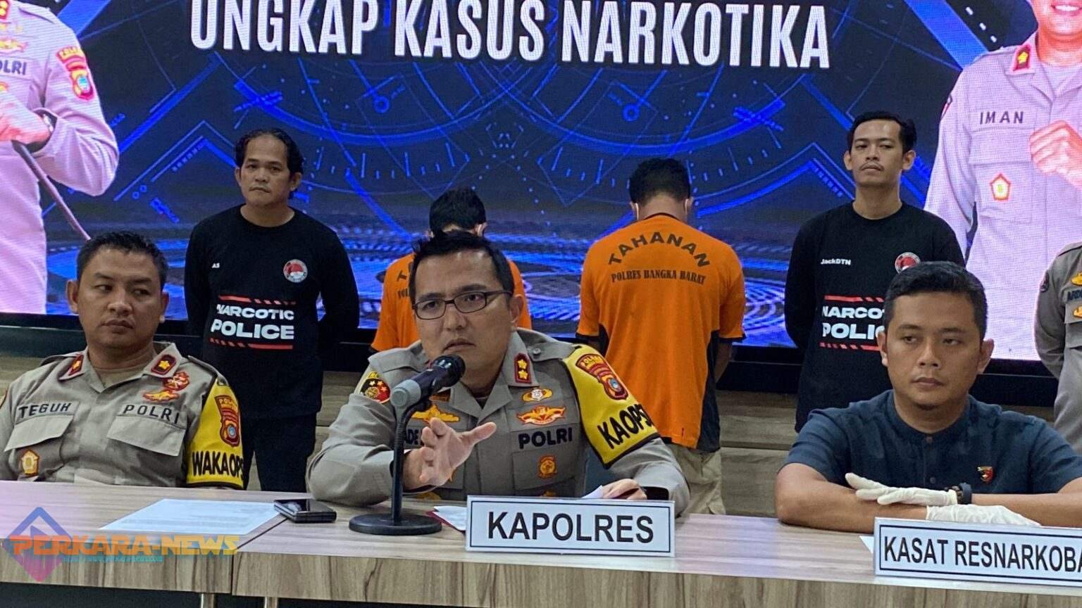 Kapolres Bangka Barat Pimpin Langsung Konferensi Pers Kasus Peredaran ...